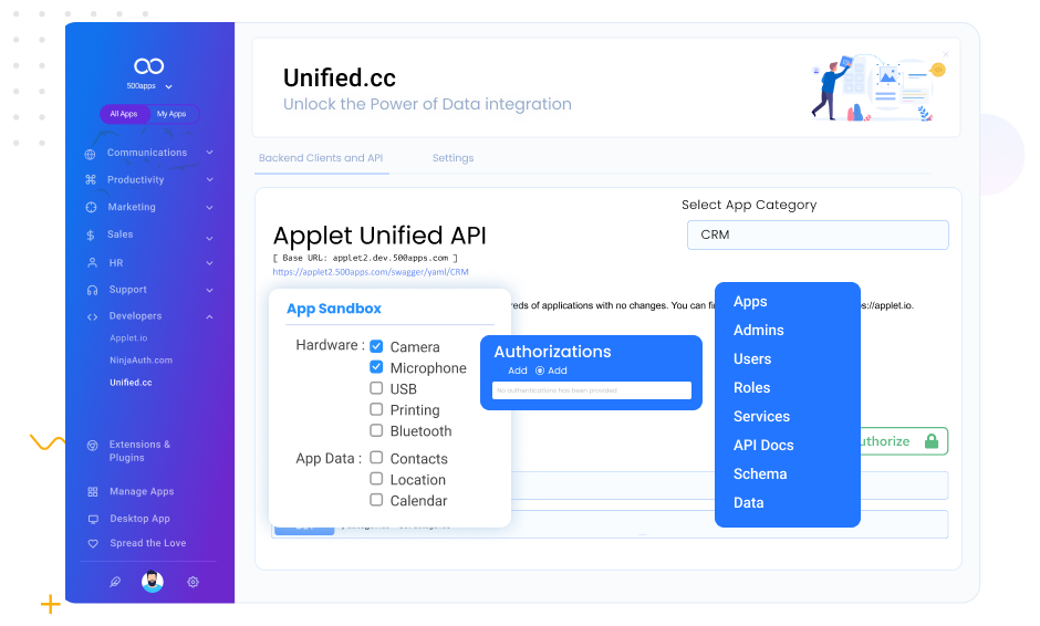 API Calls | Unified.cc by 500apps
