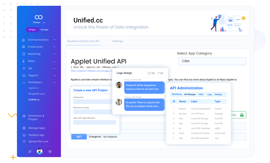 REST API | Unified.cc by 500apps